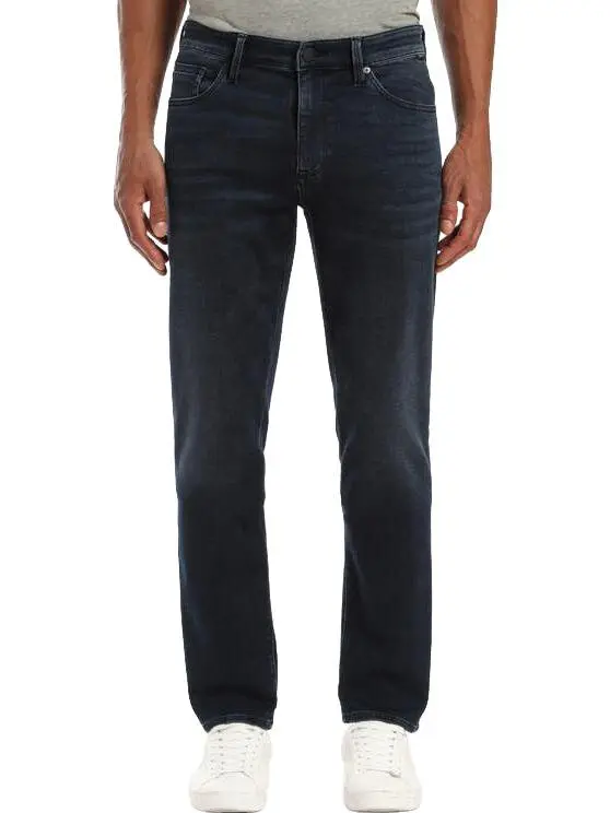 MAVI Zach Straight Fit Jeans - Blue Black Athletic
