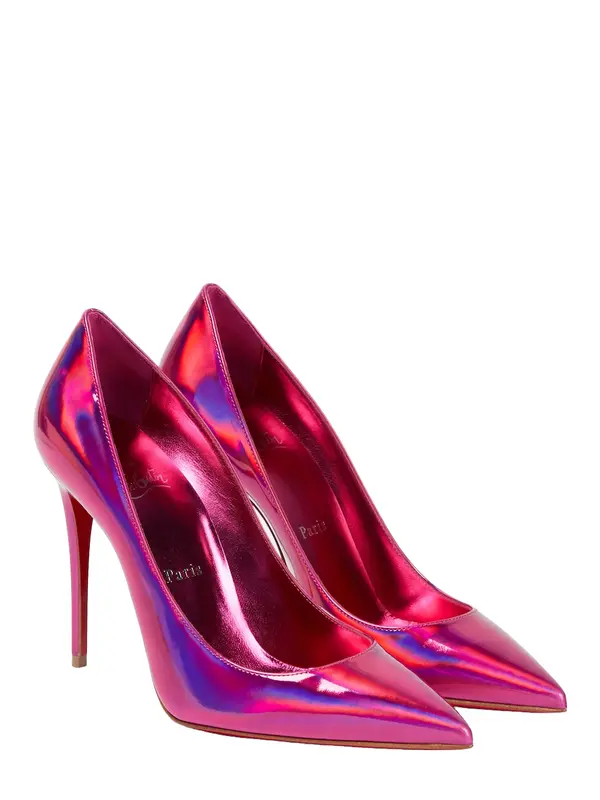 CHRISTIAN LOUBOUTIN Kate Patent Leather Pumps - Pink