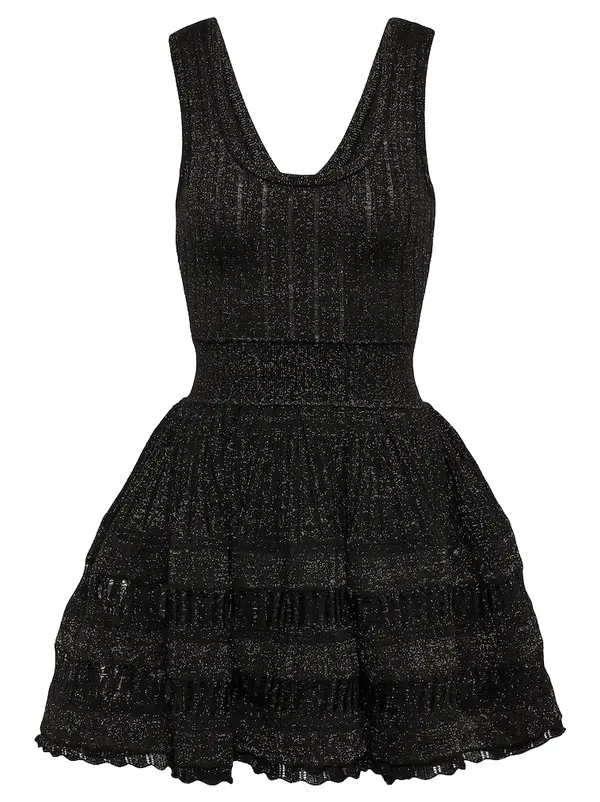 Alaïa Crinoline Wool-blend Minidress - Black