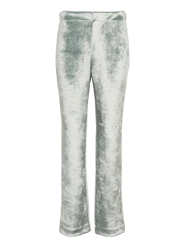 JIL SANDER Straight-leg Wool-blend Pants - Blue