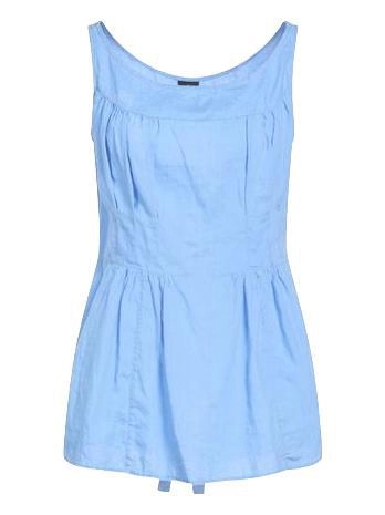 Aspesi Sleeveless Peplum Top - Blue