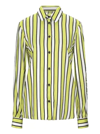 FRANKIE MORELLO Striped Woven Shirt - Green