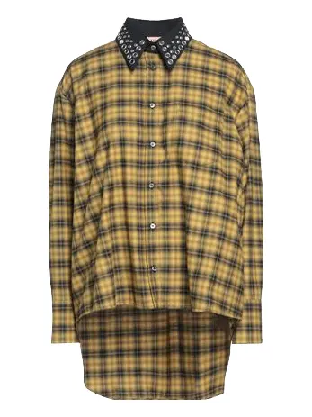 N°21 Embellished Tartan Shirt - Yellow