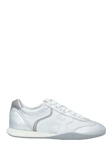 Hogan Soft Leather Sneakers - Silver