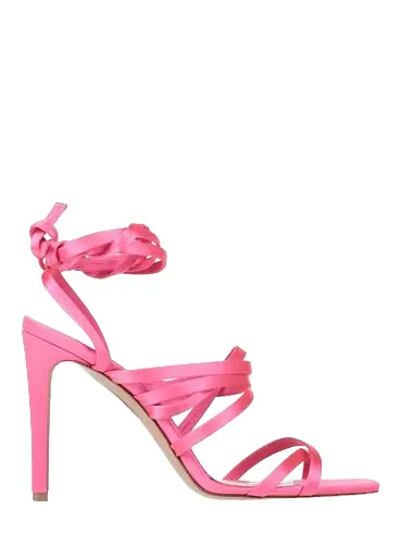 Pinko Lace-up Stiletto Sandals - Pink
