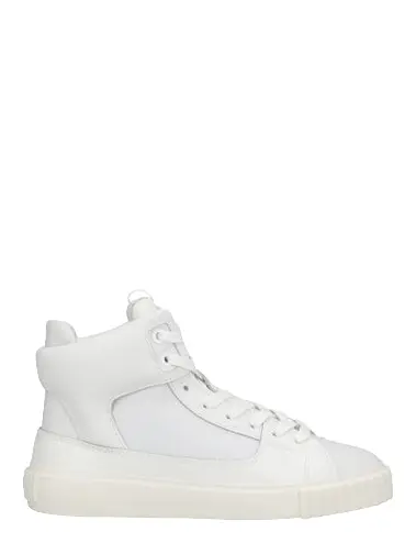 Just Cavalli Leather High-top Sneakers - Off White