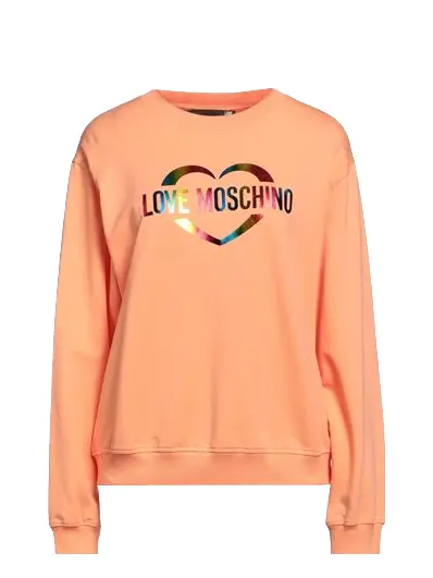 Moschino Printed Cotton Blend Sweatshirt - Orange