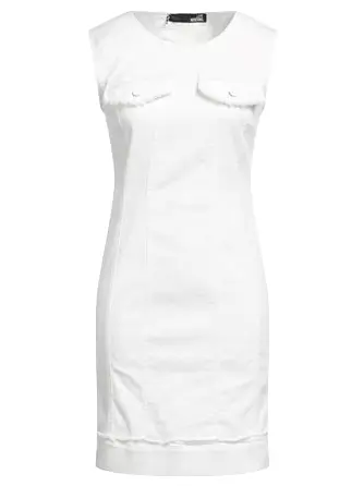 Moschino Mini Denim Dress - White