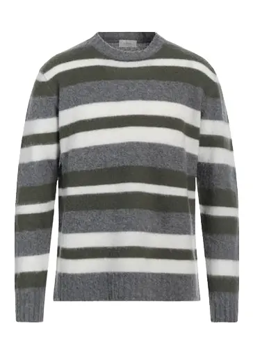 Altea Striped Virgin Wool Sweater - Grey