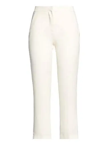 SEMICOUTURE Straight-leg Crepe Pants - White