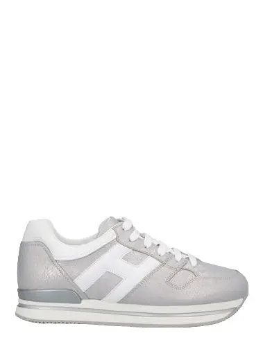 Hogan Leather Low-top Sneakers - Silver