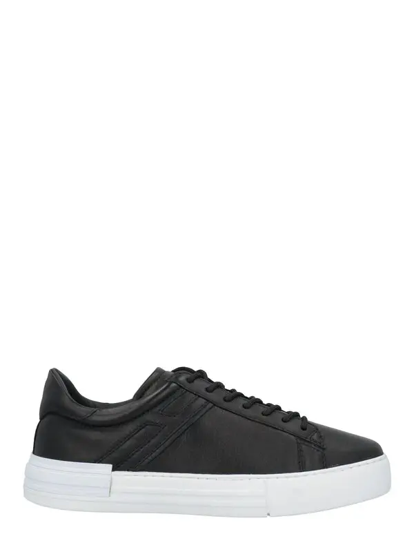 Hogan Soft Leather Sneakers - Black