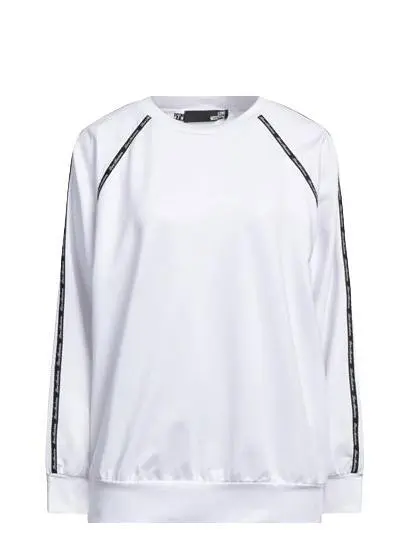 Moschino Sweatshirt In Polyester, Cotton, And Elastane - White