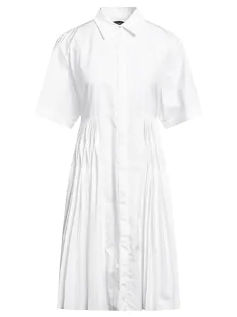 GIOVANNI BEDIN Midi Dress With Leather Details - White