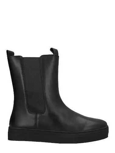 LIU •JO Calfskin Ankle Chelsea Boots - Black