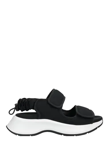 Hogan Textile Sandals - Black