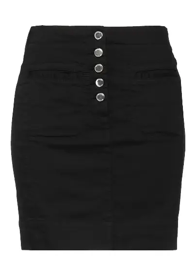 Moschino Flared Denim Skirt - Black