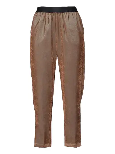 MYTHS Tapered Velvet Pants - Brown