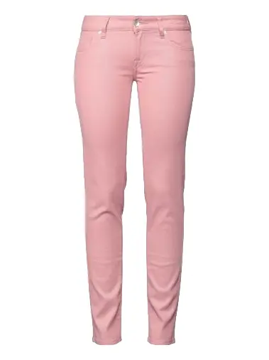 JACOB COHЁN Slim Fit Pants With Appliqués And Leather Trims - Pink