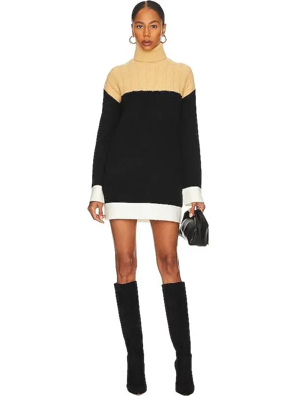 LOVERS AND FRIENDS Kane Sweater Dress - Nude & Black