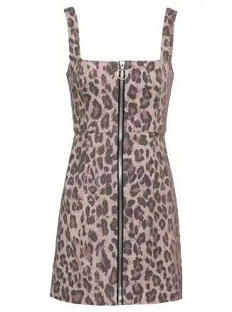 NICHOLAS Leopard Print Mini Dress - Beige