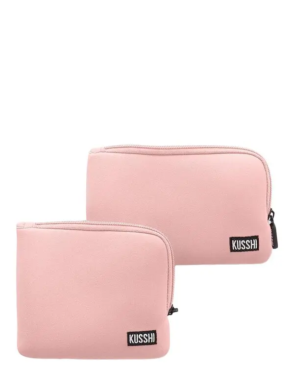 KUSSHI On The Go Pouch Set - Blush Pink