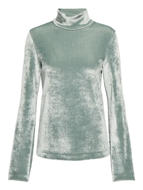 JIL SANDER Turtleneck Top - Blue