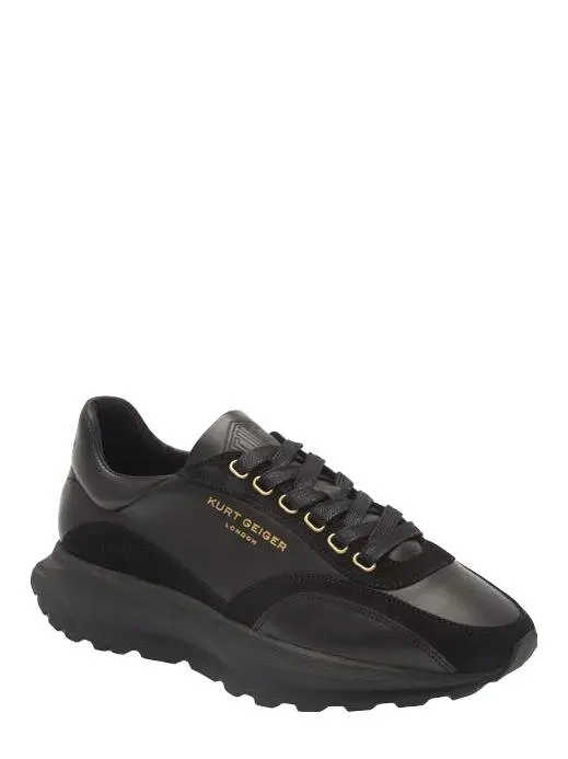 Kurt Geiger Gaspar Leather Sneakers - Black