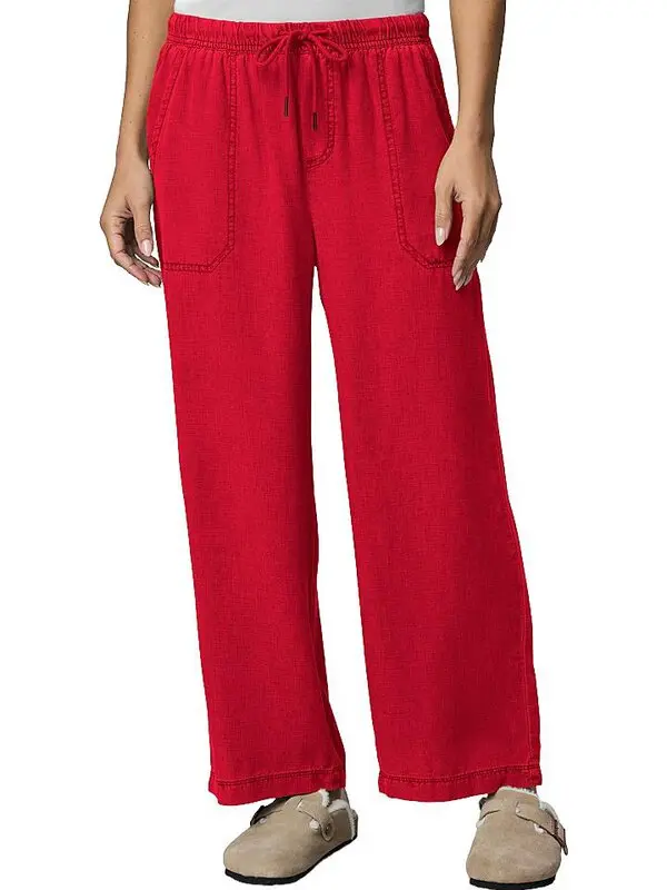 Splendid Angie Cropped Wide Leg Pants - Rouge