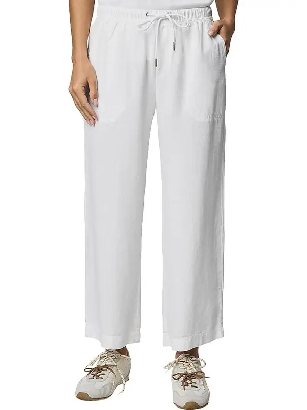 Splendid Angie Cropped Wide Leg Pants - White
