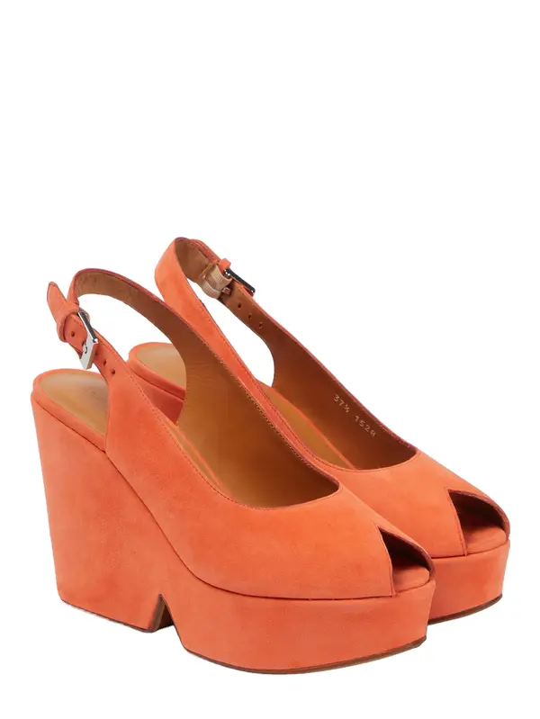 Clergerie Dylan Platform Sandals - Orange