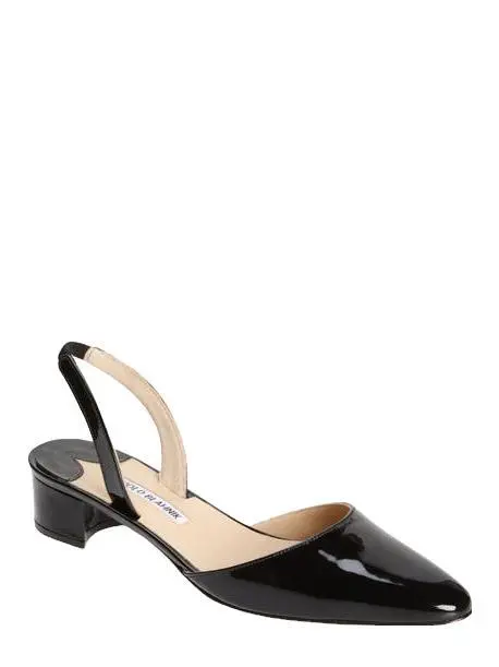 Manolo Blahnik Aspro Slingback Pumps - Black