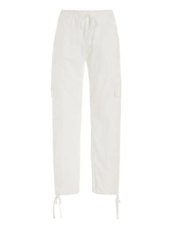 LESET Yoko Cotton Cargo Pants - White