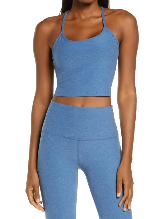 Beyond Yoga Space Dye Crop Tank - Washed Denim