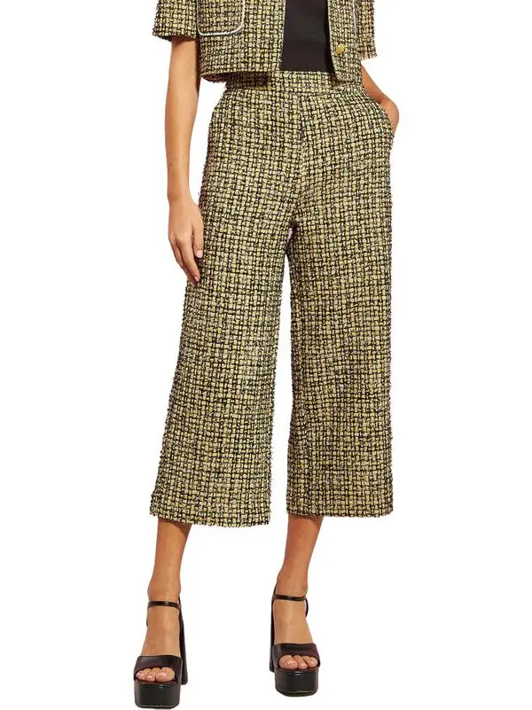 English Factory Tweed Culottes - Yellow/black