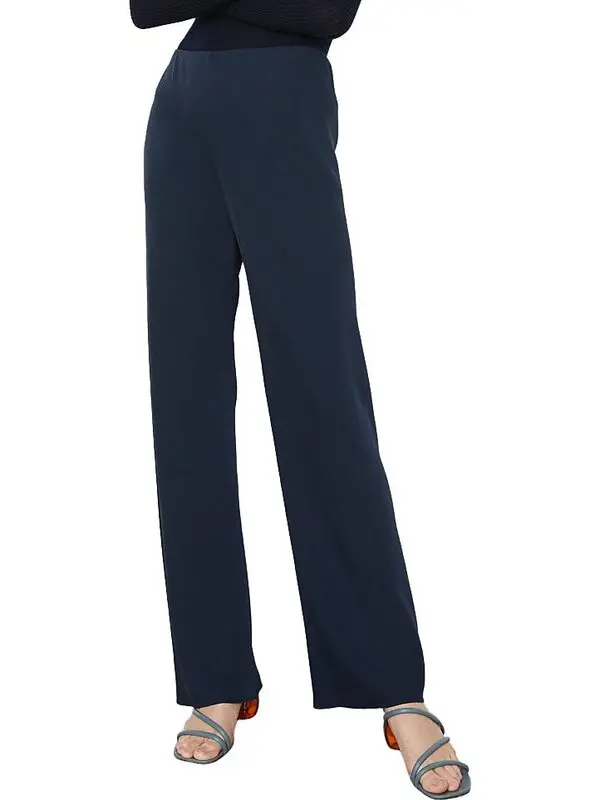 Vince High Waist Crepe Biased Pants - Coastal