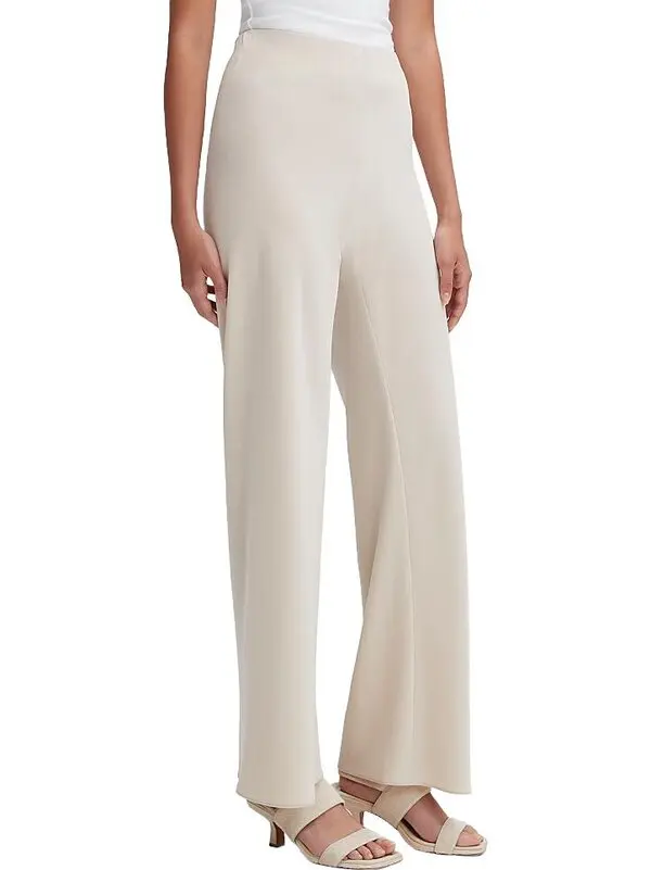 Vince High Waist Crepe Biased Pants - Shell