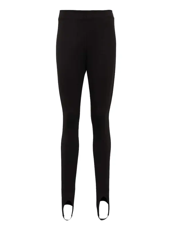 Balmain Stirrup Cotton-blend Leggings - Black