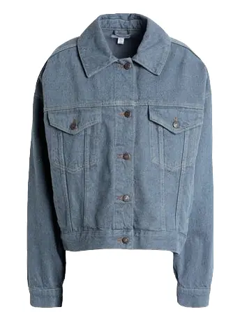 Topshop Denim Trucker Jacket - Blue