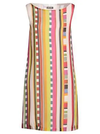 Malìparmi Sleeveless Mini Dress With Stripes - Pink