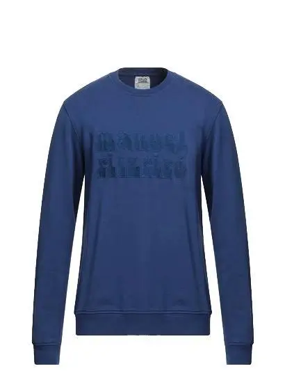 MANUEL RITZ Cotton French Terry Sweatshirt - Blue
