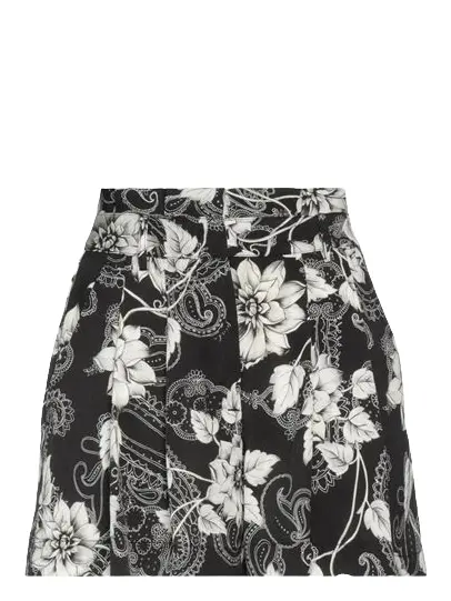 Pinko Floral Print Shorts - Black