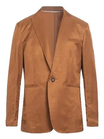 PAOLO PECORA Blazer Size Linen, Cotton, Viscose - Beige