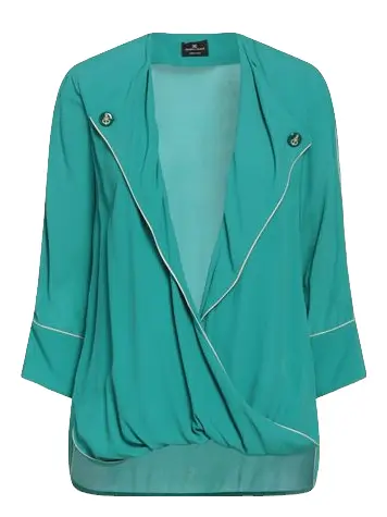 Elisabetta Franchi Wrap-effect Top - Blue