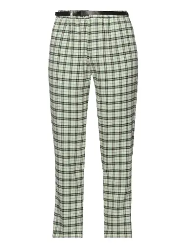 WHITE SAND Tartan Flannel Tapered Pants - Green