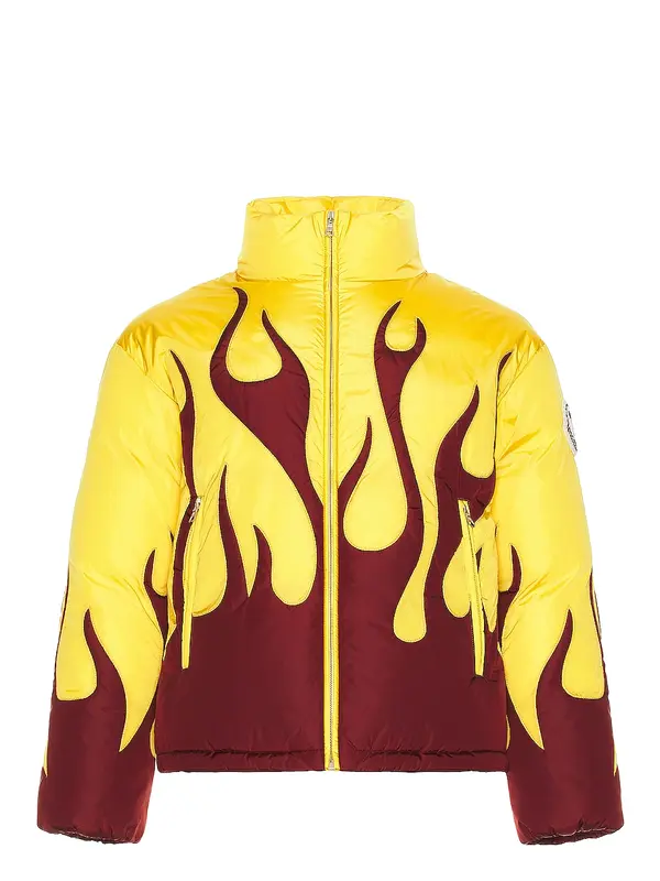 Moncler 8 Palm Angels Clancy Jacket - Red Yellow Flame