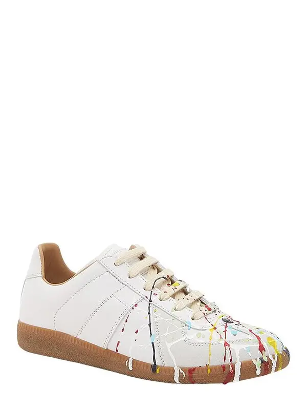 MAISON MARGIELA Lace-up Low-top Sneakers - Off White