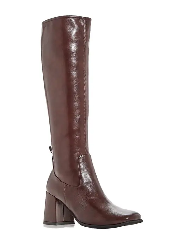 Jeffrey Campbell Hot Lava Block Heel Boots - Brown