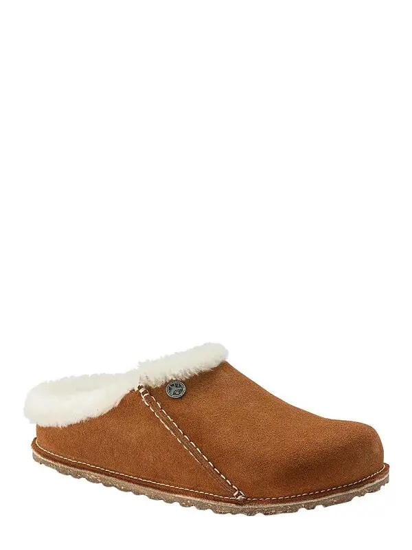 BIRKENSTOCK Zermatt Shearling Clog Slippers - Brown