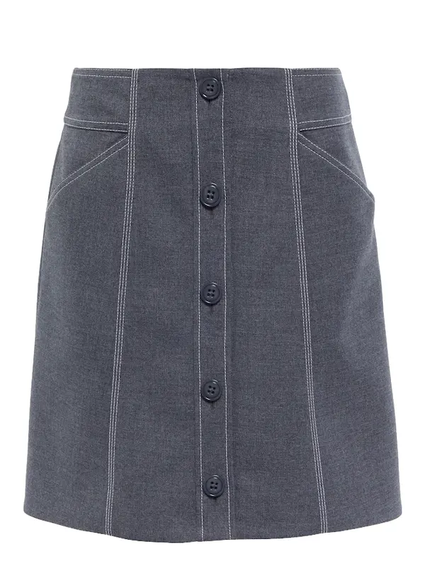 Dorothee Schumacher A-line Mini Skirt - Grey